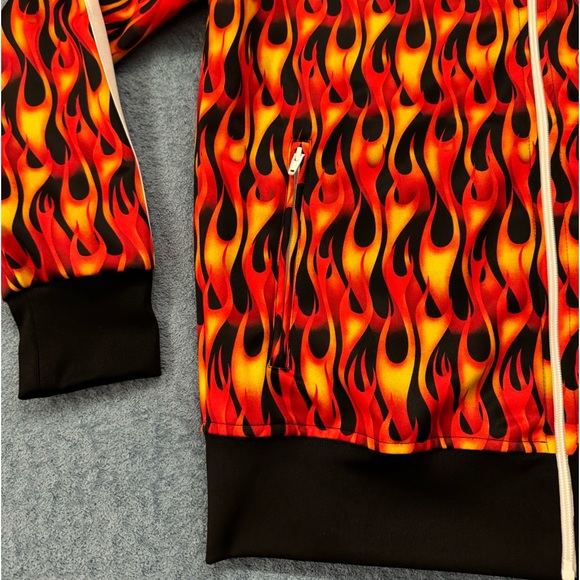 Palm Angels | Jackets & Coats | Palm Angels Flameprint Tracksuit Limited Edition | Poshmark